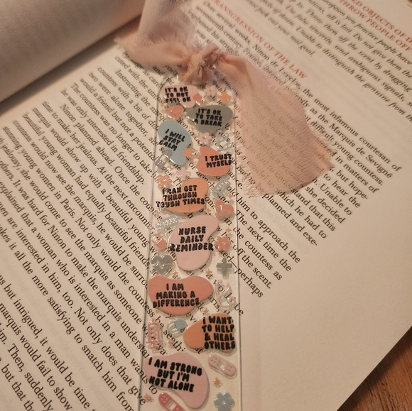 Other | Acrylic Nursing Bookmark With Ribbon | Poshmark